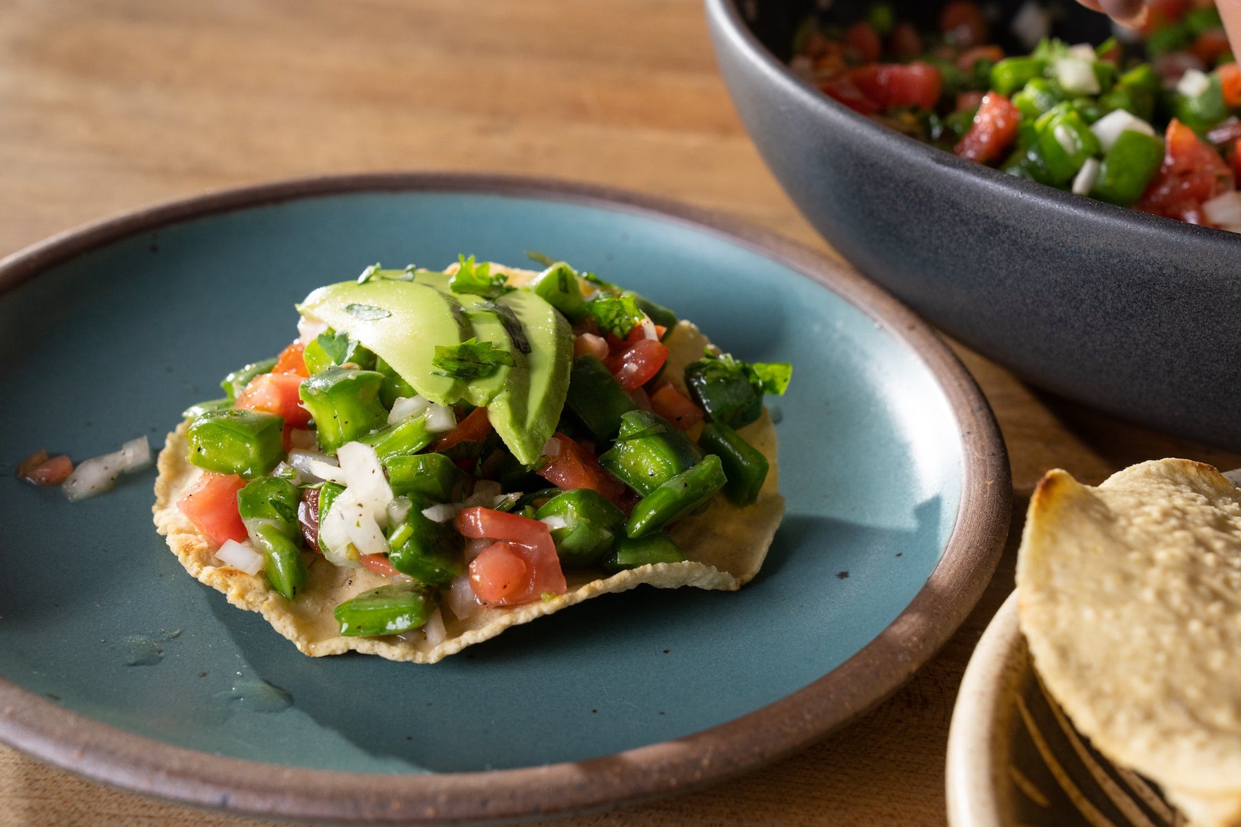 Ensalada de Nopales (Mexican Cactus Salad) on a Tostada – Masienda