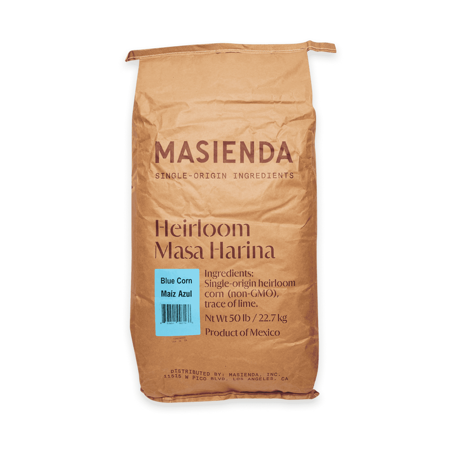 Heirloom Masa Flour | Masienda Blue Masa Harina | 50 lb