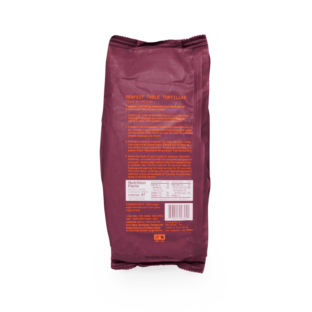 Heirloom Masa Flour | Masienda Red Corn Masa Harina (Case of 10)