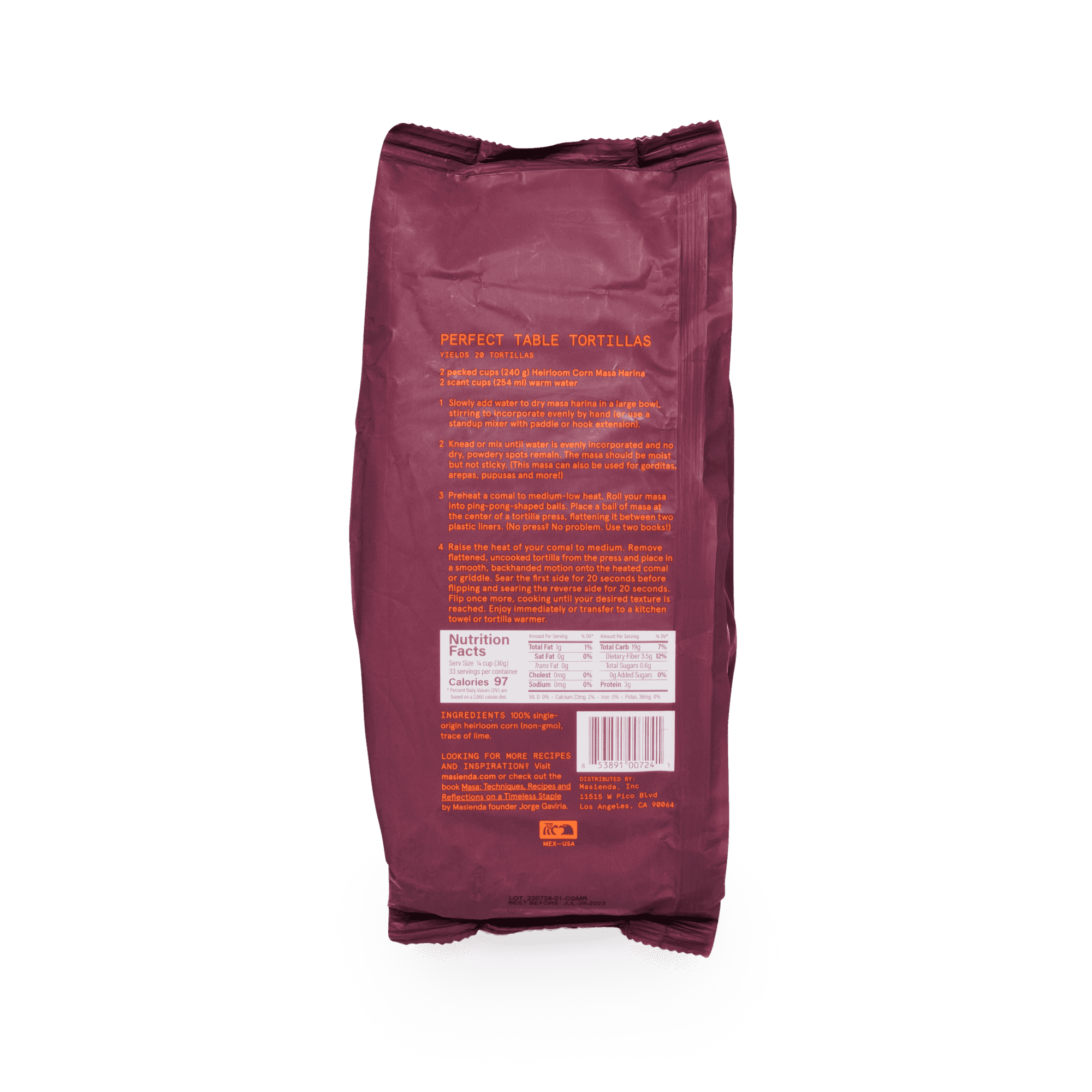 Heirloom Masa Flour | Masienda Red Corn Masa Harina (Case of 10)